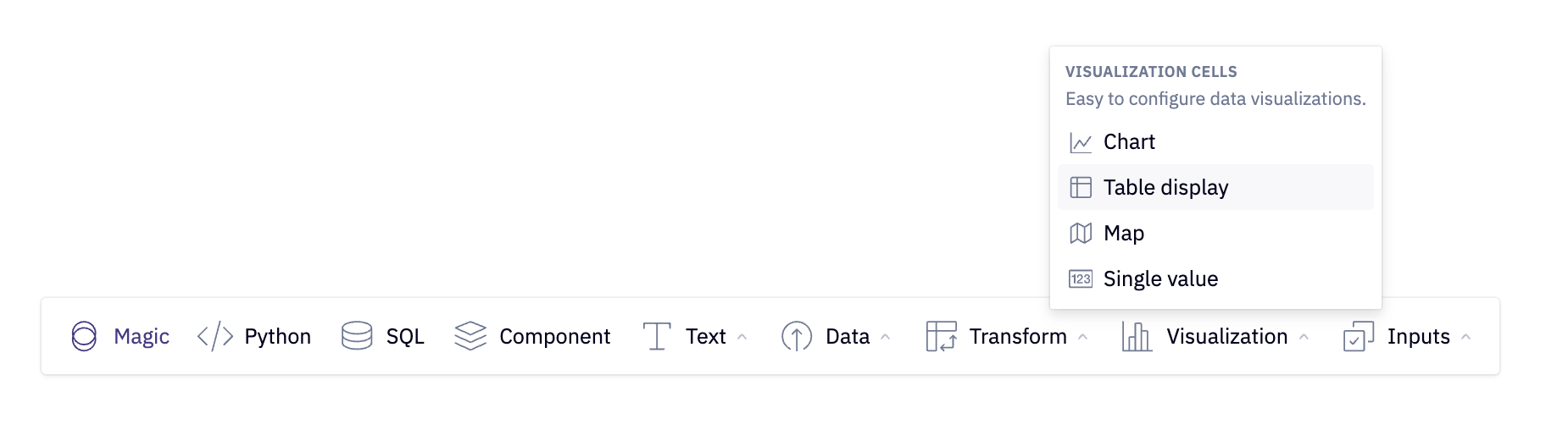 Table display cells | Learn | Hex Technologies