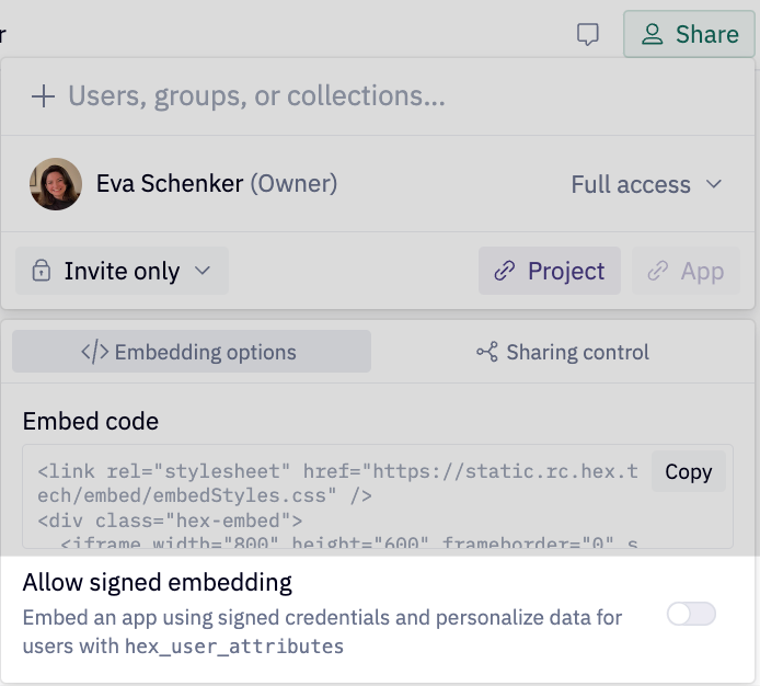 Signed embedding | Learn | Hex Technologies