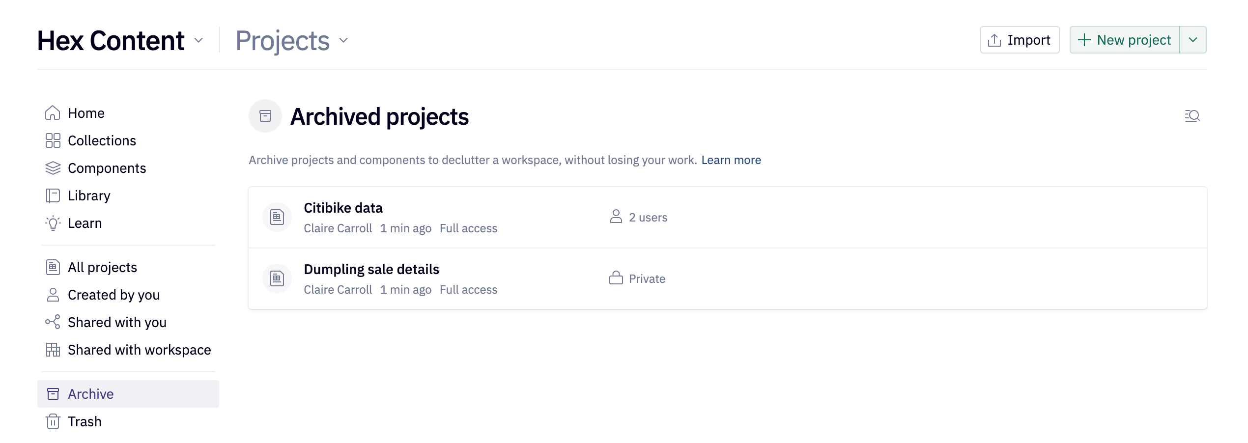 Archive | Learn | Hex Technologies