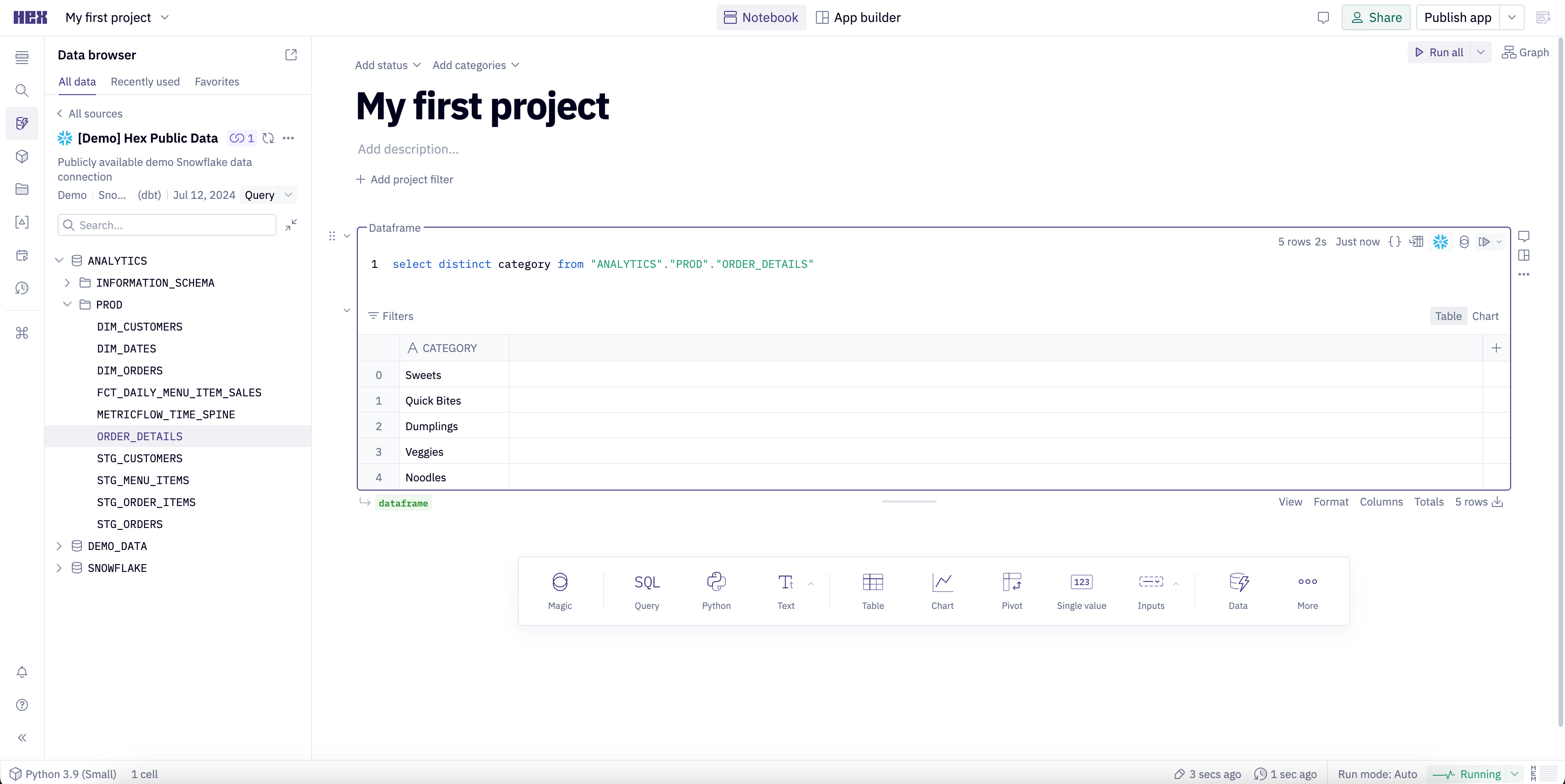Develop your notebook | Learn | Hex Technologies