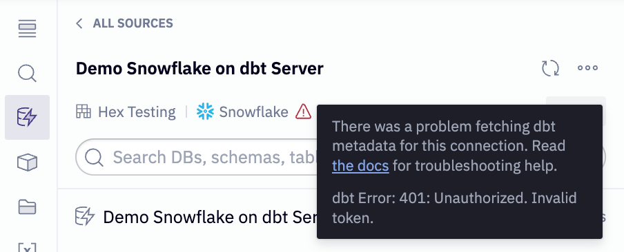 Hex dbt Integrations | Learn | Hex Technologies