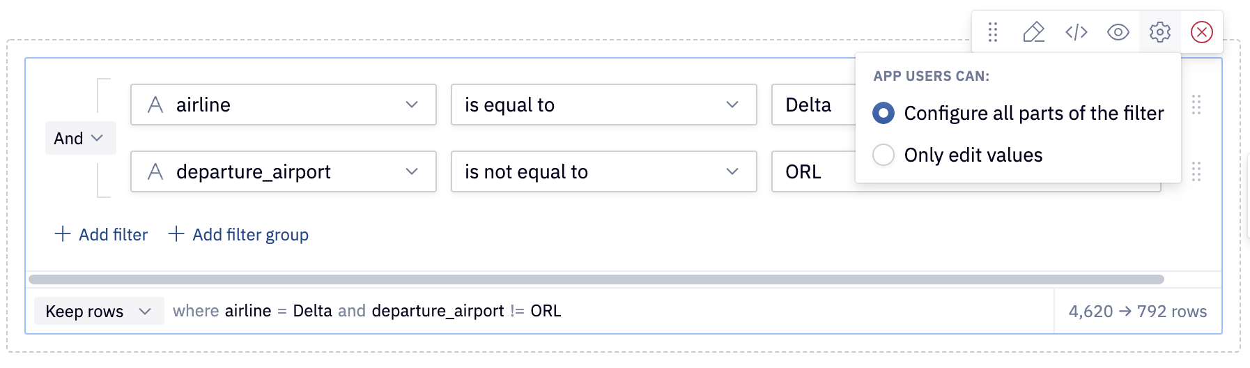 Filter cells | Learn | Hex Technologies
