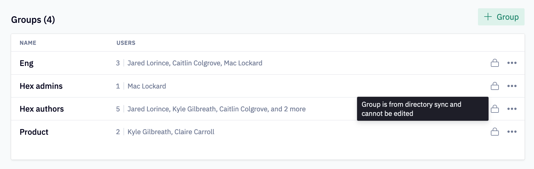 Directory sync | Learn | Hex Technologies