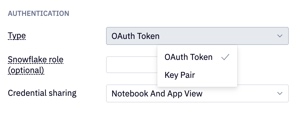 OAuth data connections | Learn | Hex Technologies