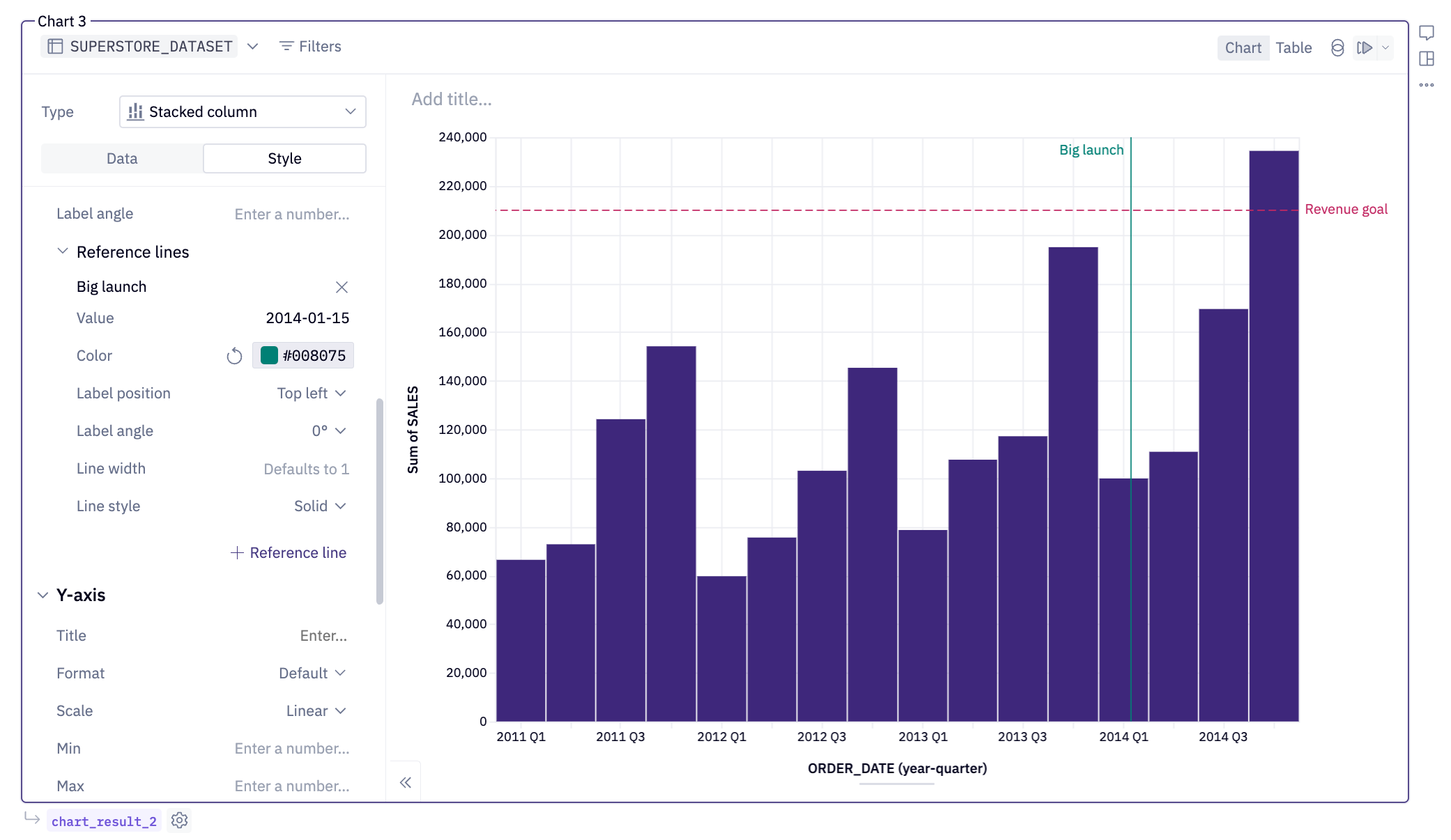 Chart cells | Learn | Hex Technologies