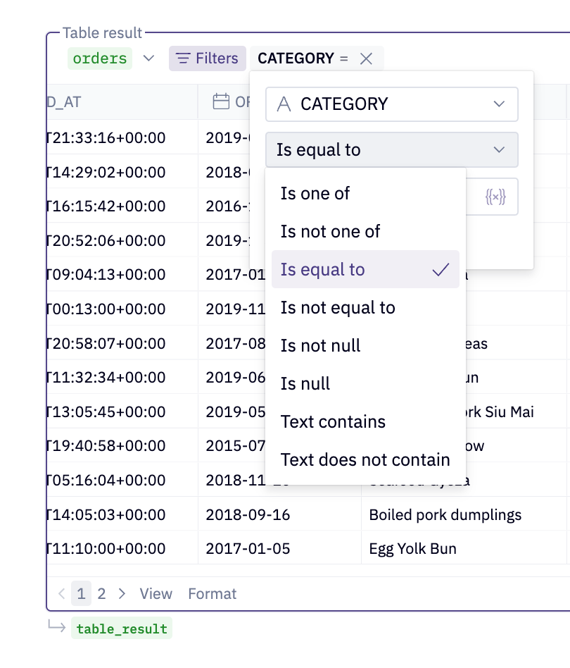 Table display cells | Learn | Hex Technologies