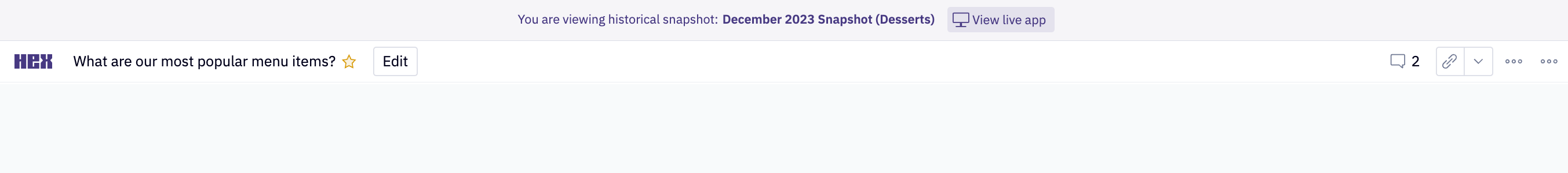 Snapshots | Learn | Hex Technologies