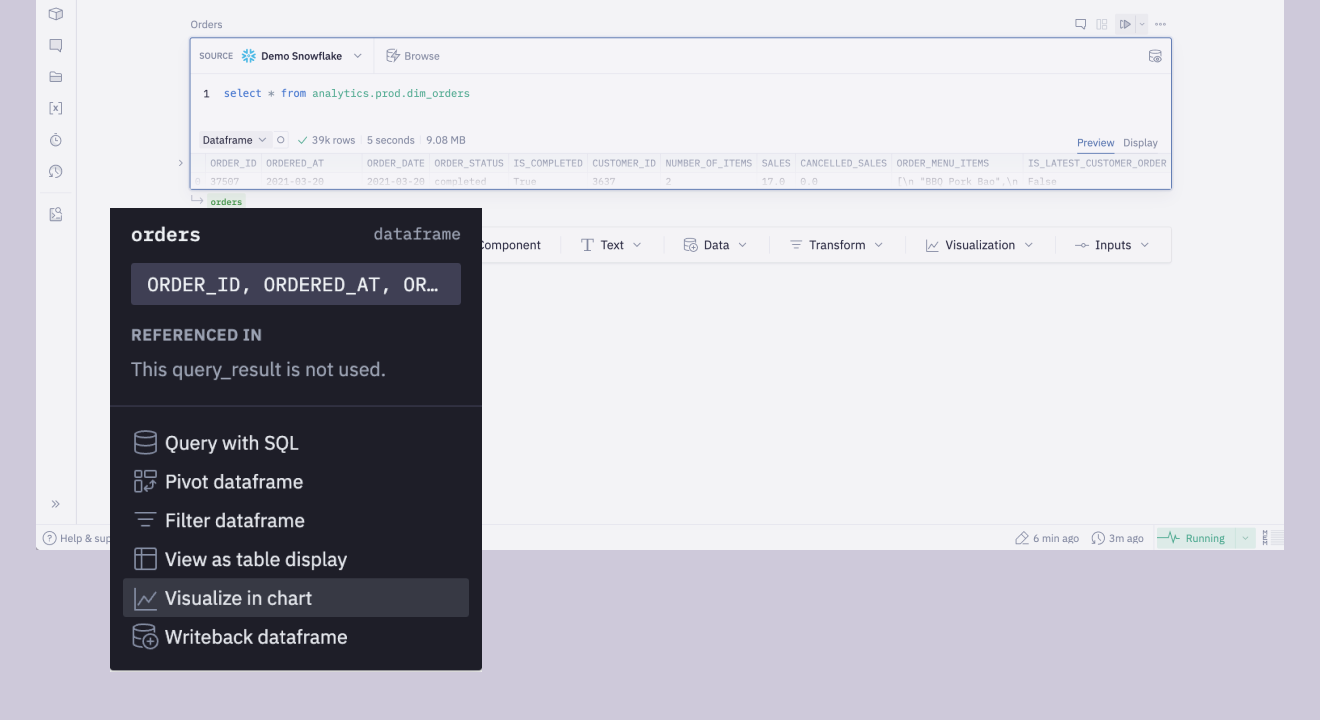 Chart cells | Learn | Hex Technologies