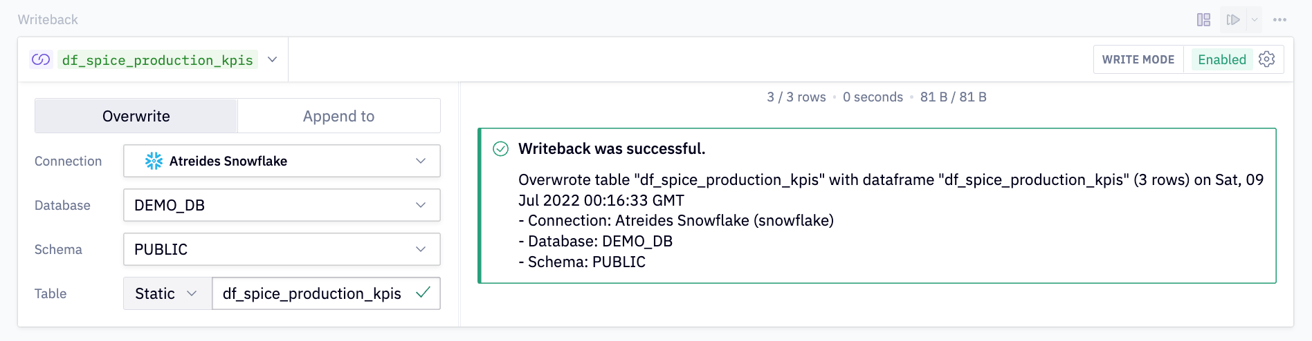 Writeback cells | Learn | Hex Technologies